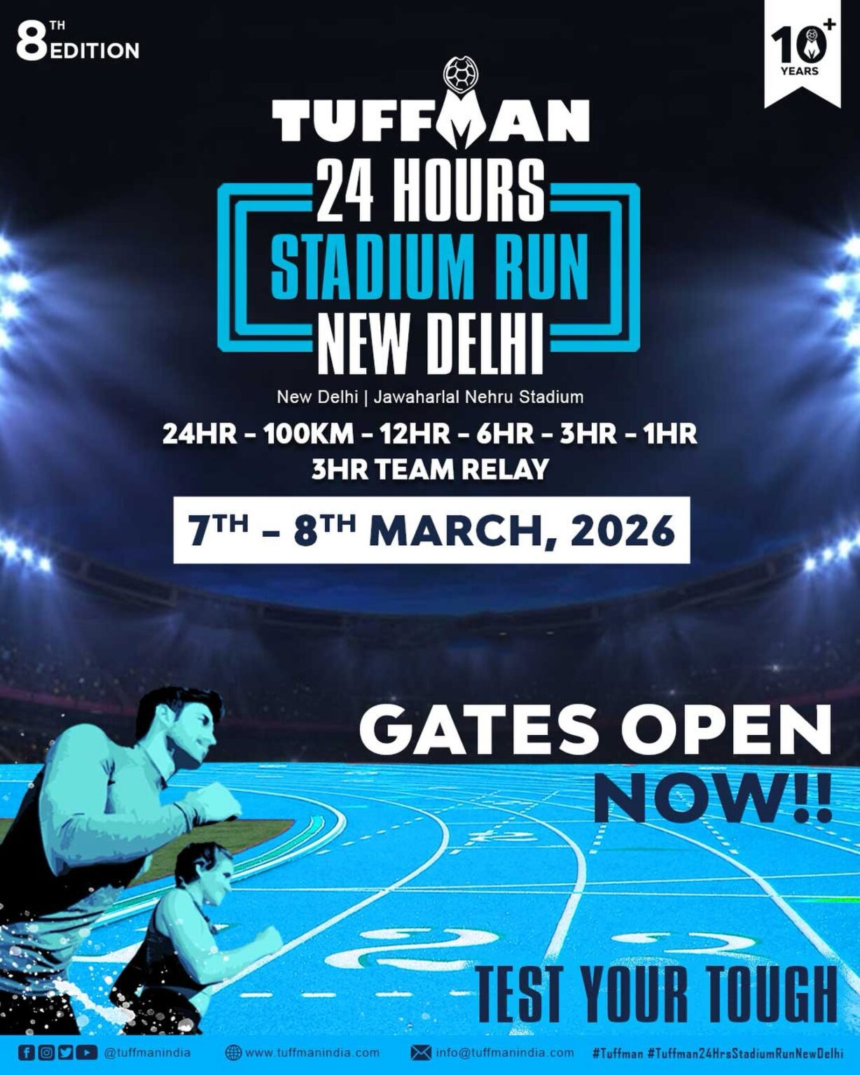 Tuffman 24 Hours Stadium Run New Delhi (8th Edition) - Race Info